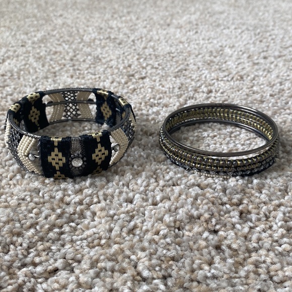 Accessories | 7 Piece Silver Stackable Bracelet Set | Poshmark